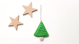 Bobble Christmas Tree Ornament handcrafted by Woolster